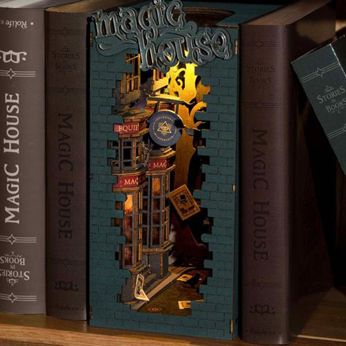 Robotime DIY Bookends Magic House – Gametraders Seaford