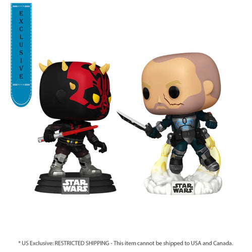 Star Wars Clone Wars Darth Maul Vs Pre Vizsla Pop! 2-Pack – Gametraders ...