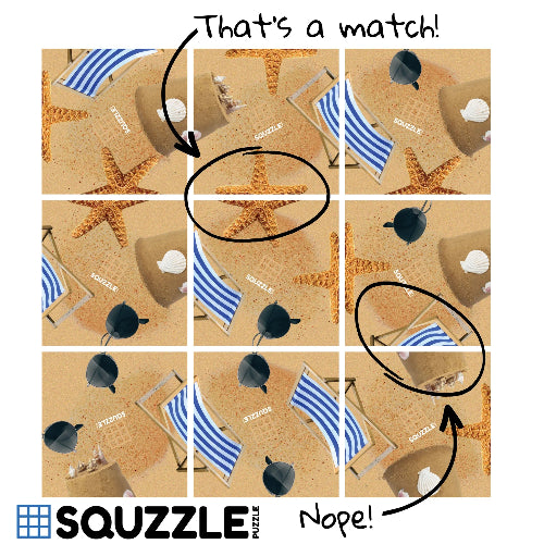 Squzzle Puzzle At the Beach – Gametraders Seaford
