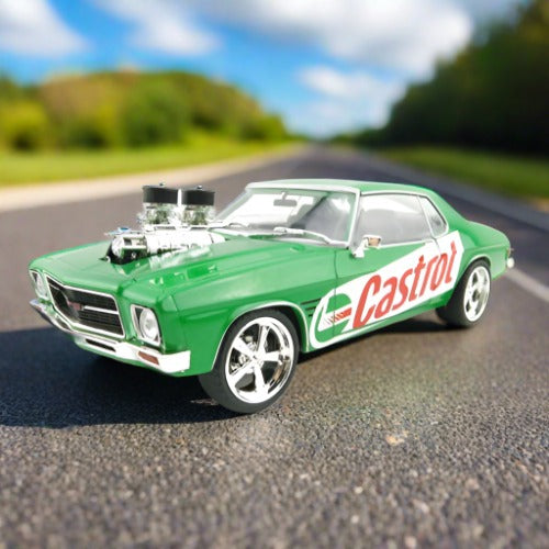 DDA Holden Castrol Hanful HQ GTS Monaro Custom Green 1:24 Scale Diecast ...